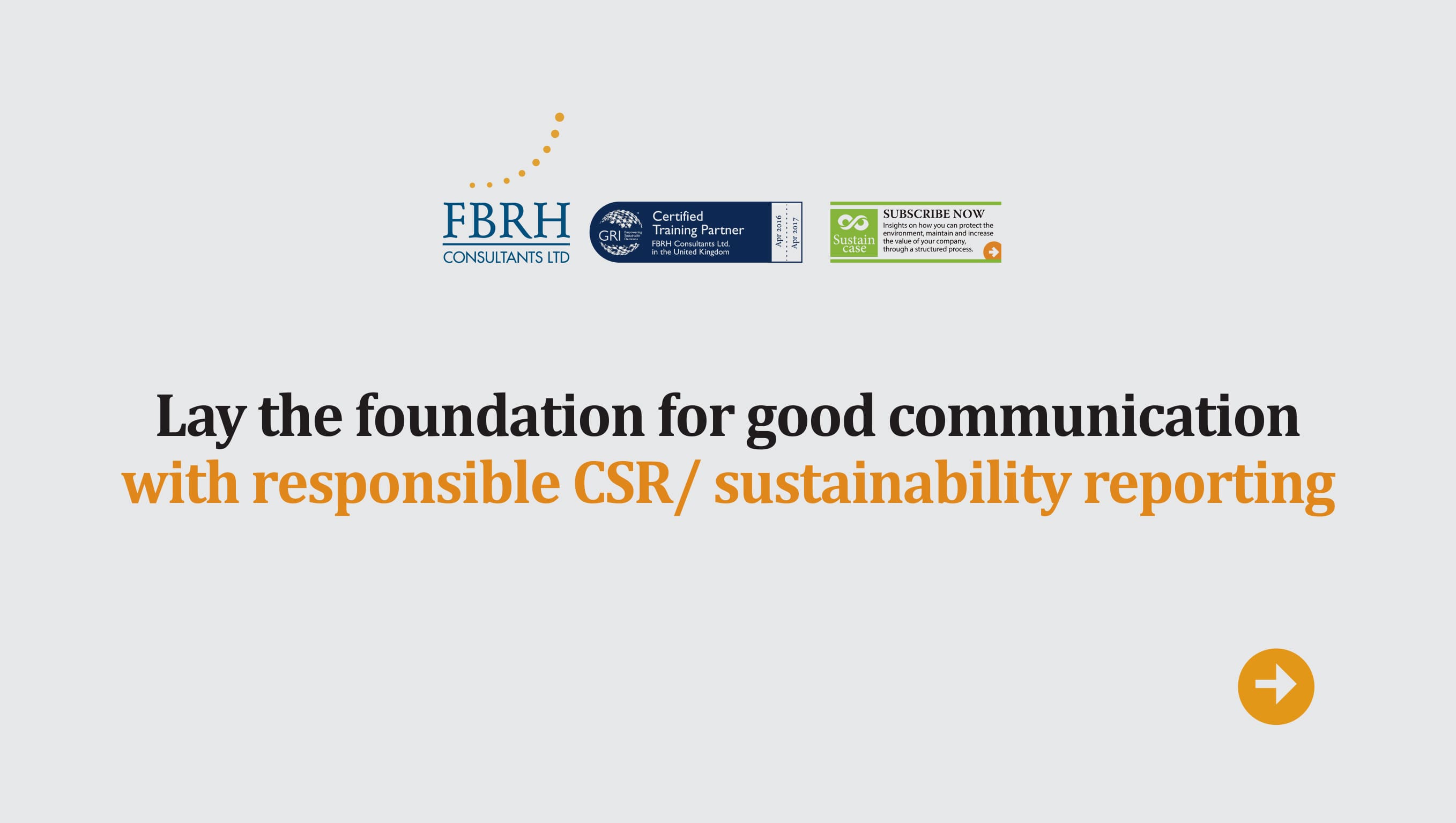 Lay the foundation for good communication - SustainCase ...