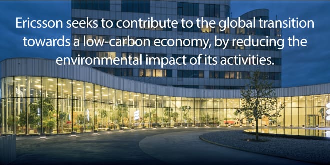 Case study: How Ericsson reduces the carbon footprint of its activities ...