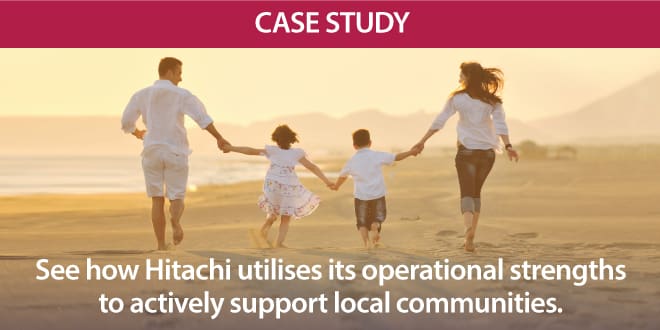 Case study: How Hitachi promotes community involvement and development ...