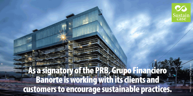 How Grupo Financiero Banorte works with its clients and customers to encourage sustainable practices